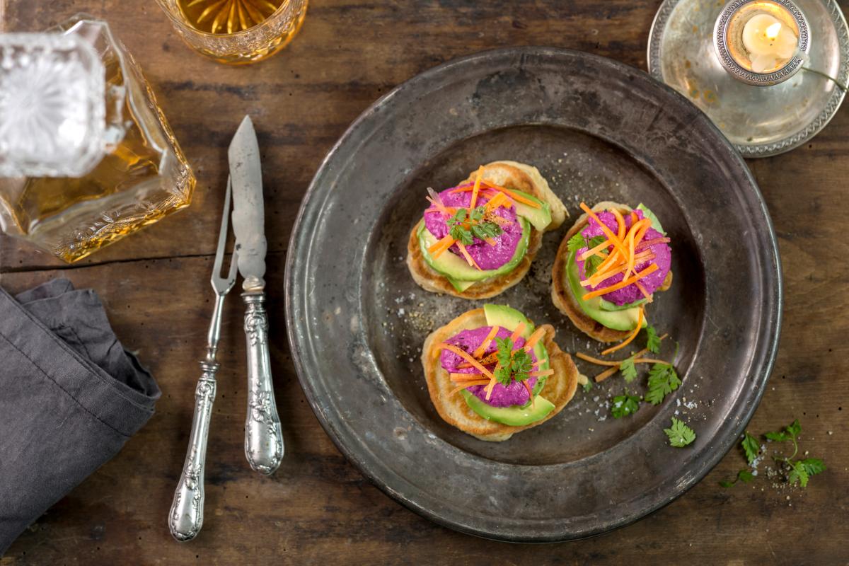 Blinis et mousse de betteraves - Recette | fooby.ch