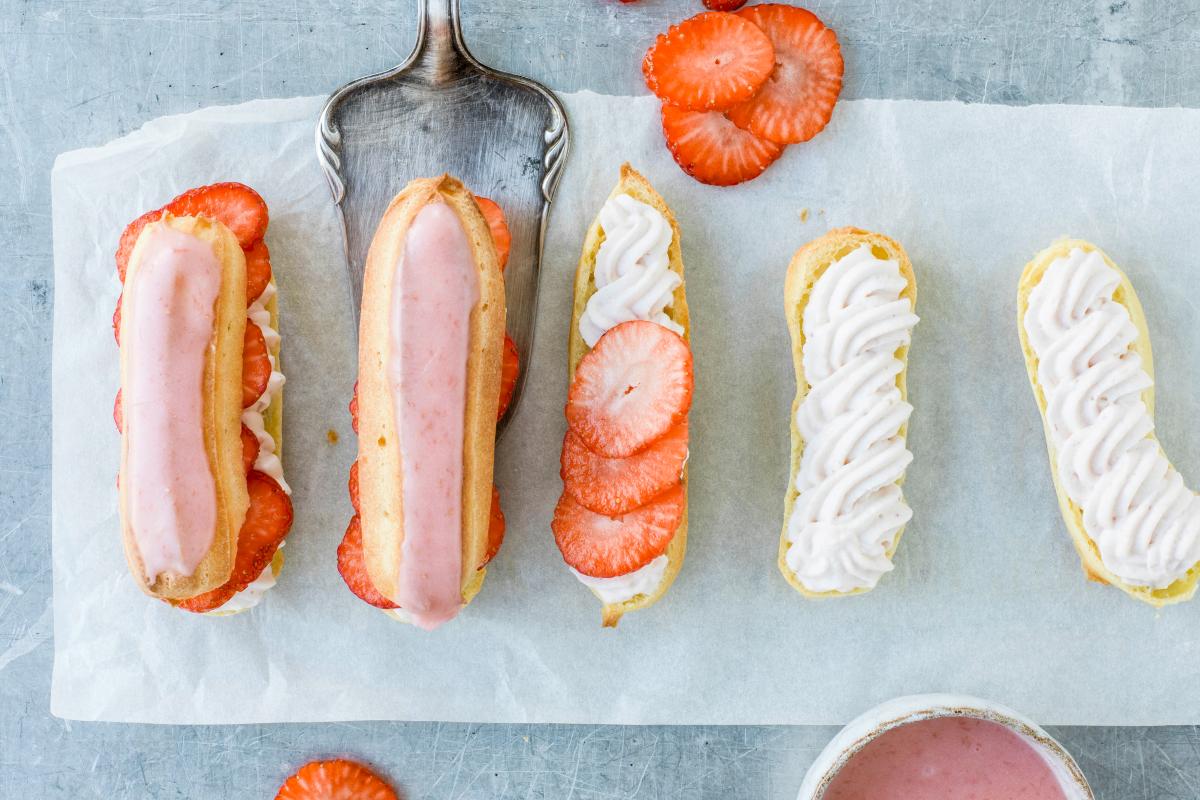 Erdbeer-Eclairs - Rezepte | fooby.ch