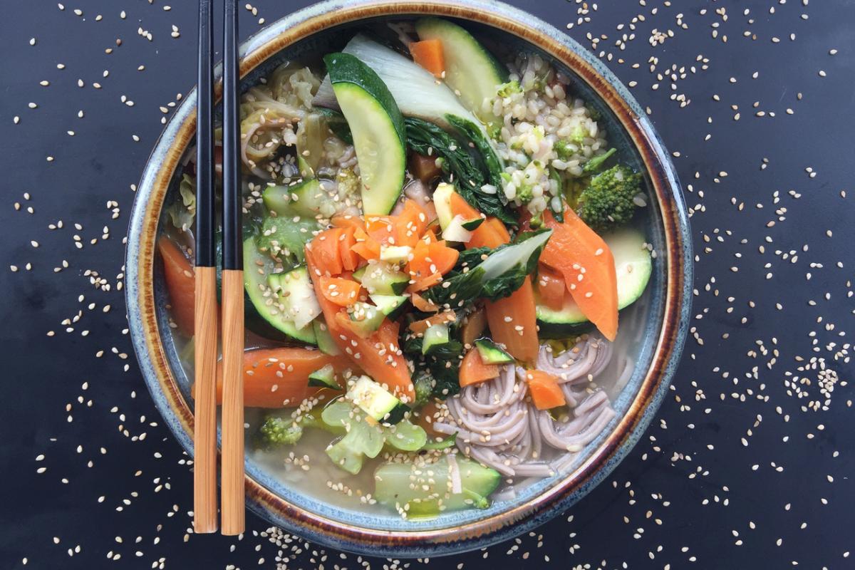 Soba Rice Nudel Soup - Recette | fooby.ch