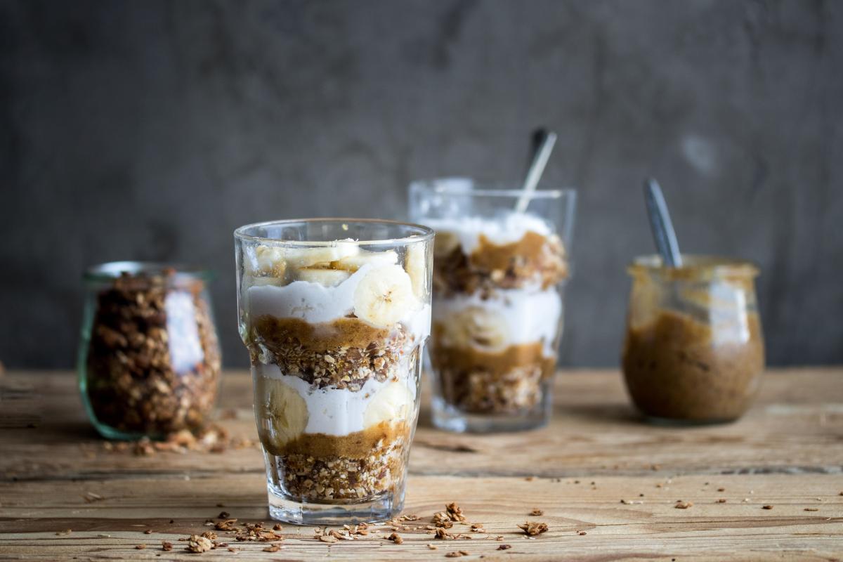 Banoffee parfait vegan - Recette | fooby.ch