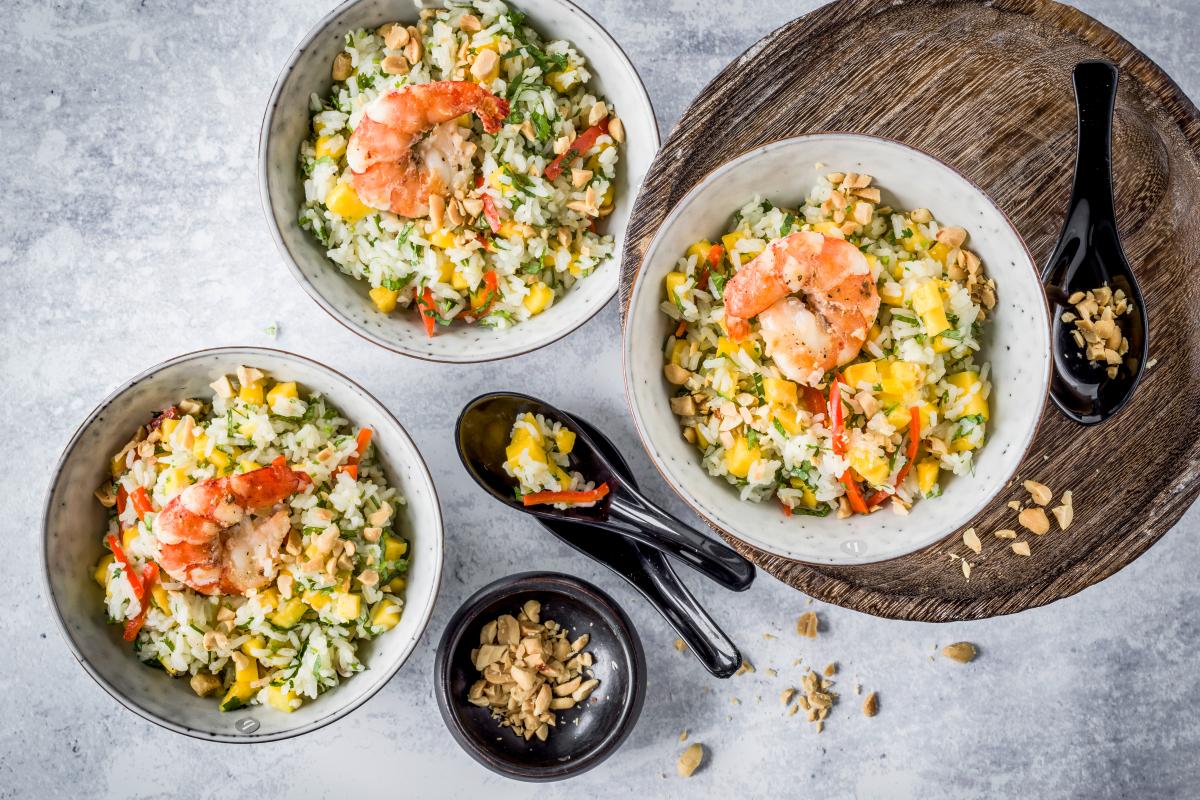 Reissalat mit Crevetten - Rezepte | fooby.ch