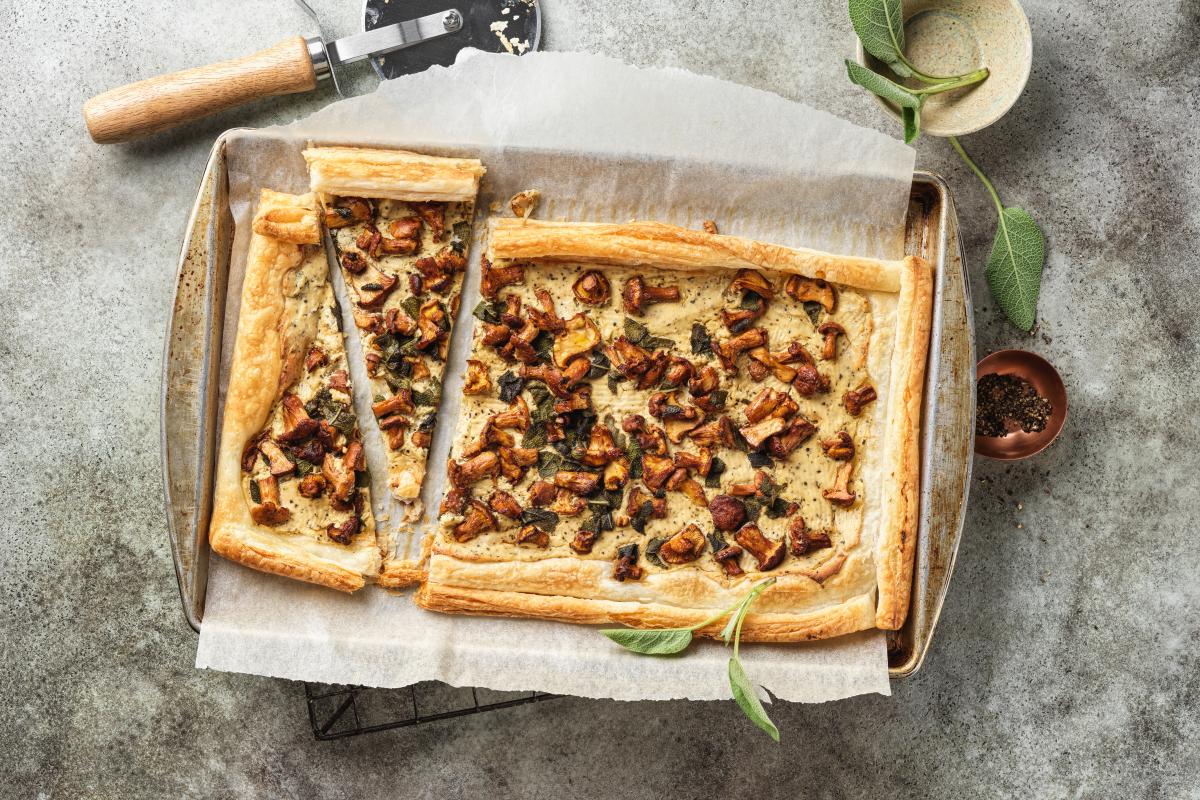 Tarte aux chanterelles - Recette | fooby.ch