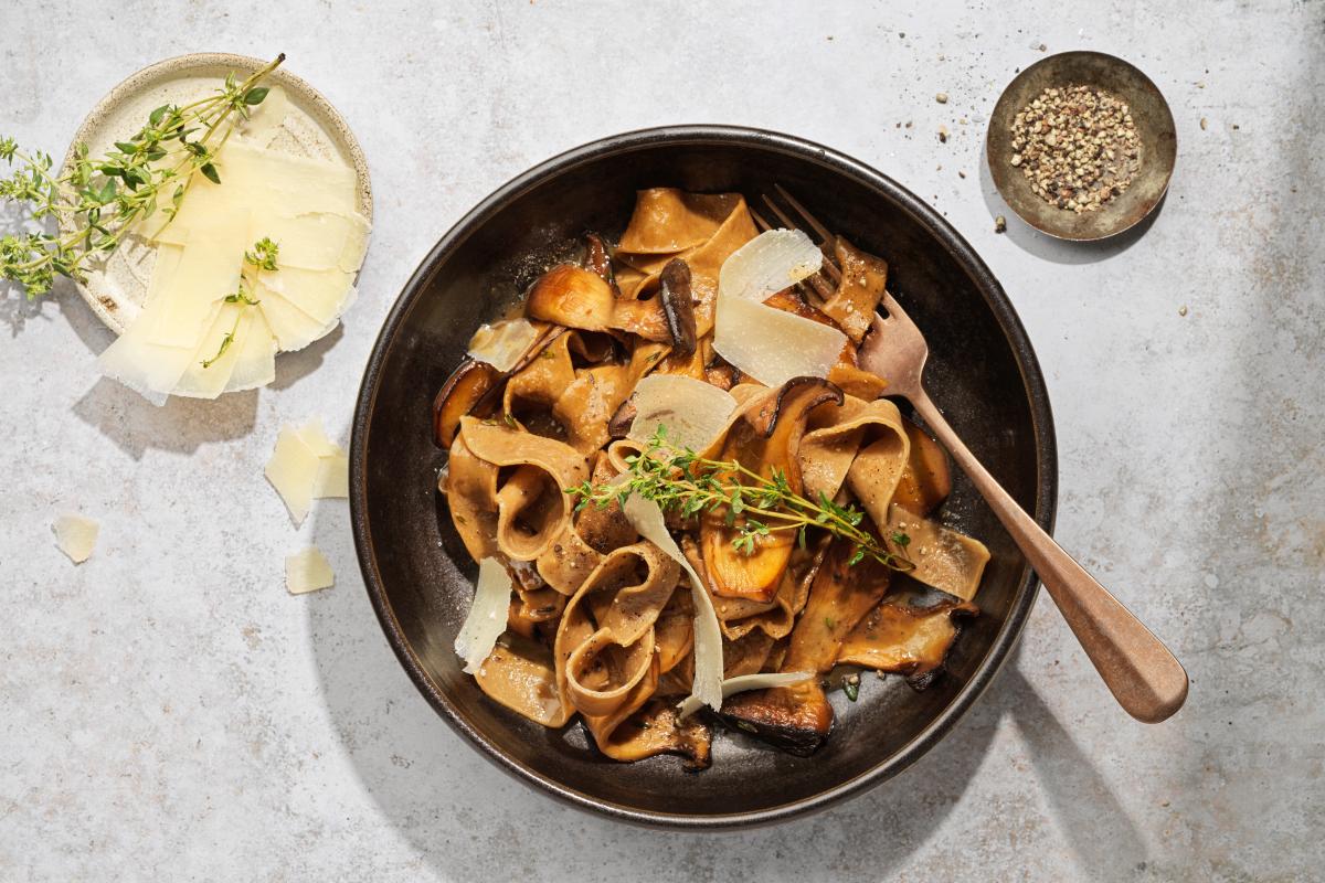 Pappardelles au café et aux champignons - Recette | fooby.ch