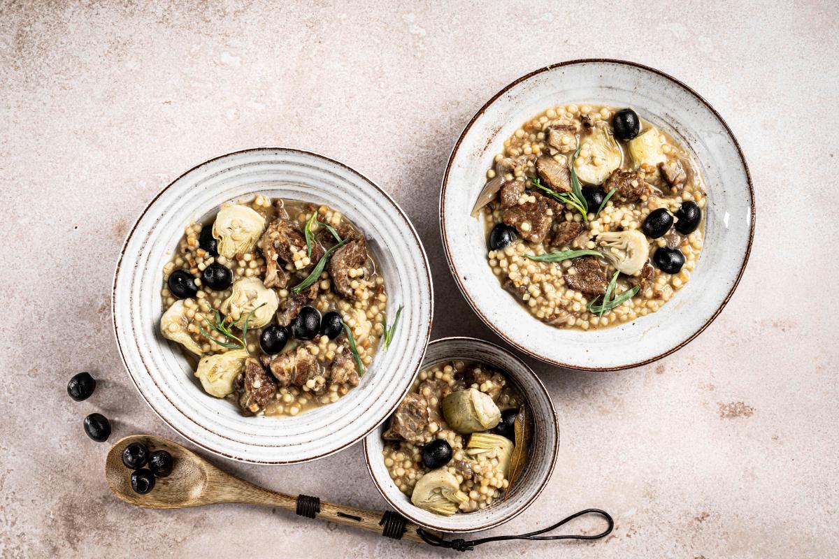 Ragoût d'agneau et fregola sarda - Recette | fooby.ch