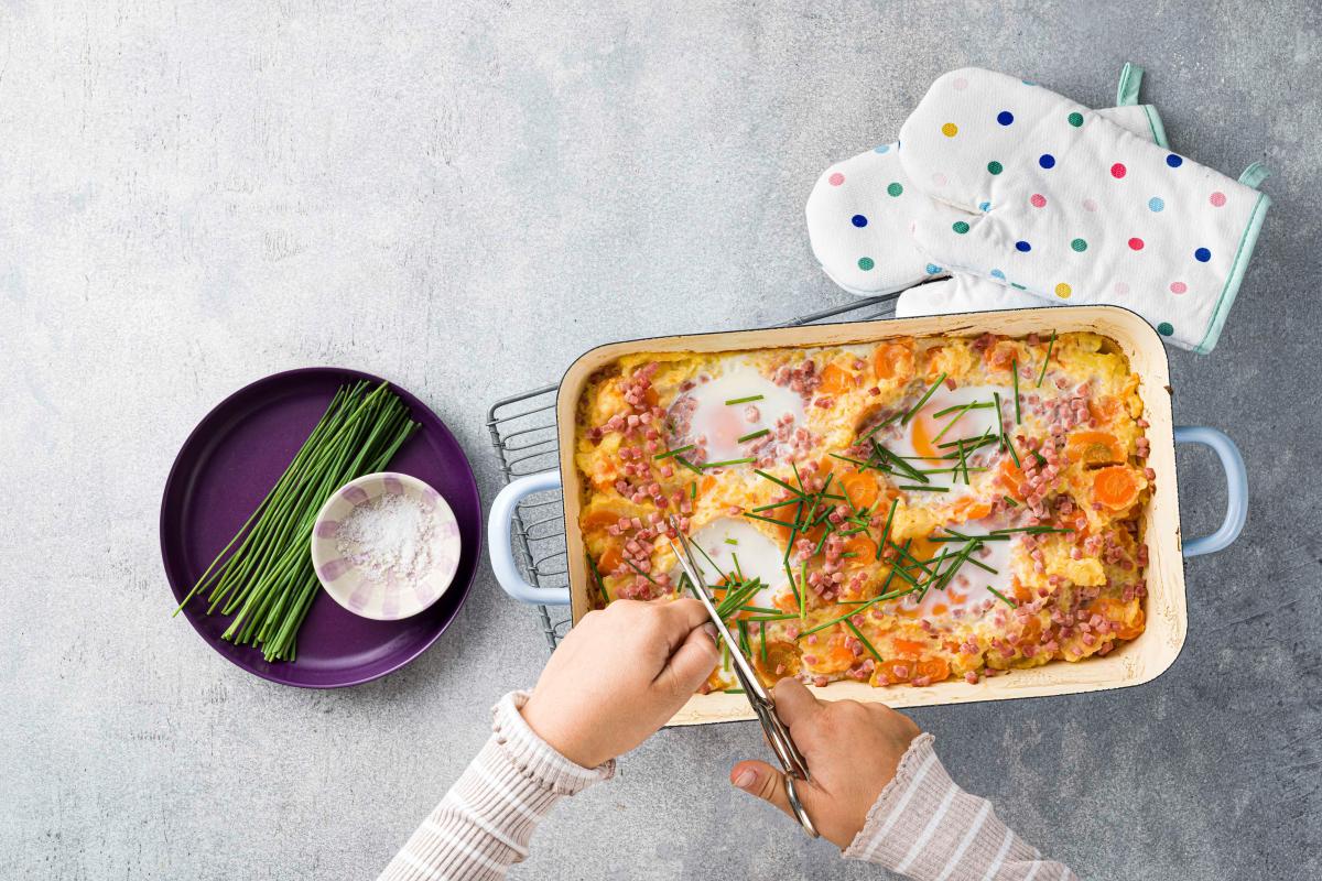 Gratin pommes de terre-carottes - Recette | little FOOBY