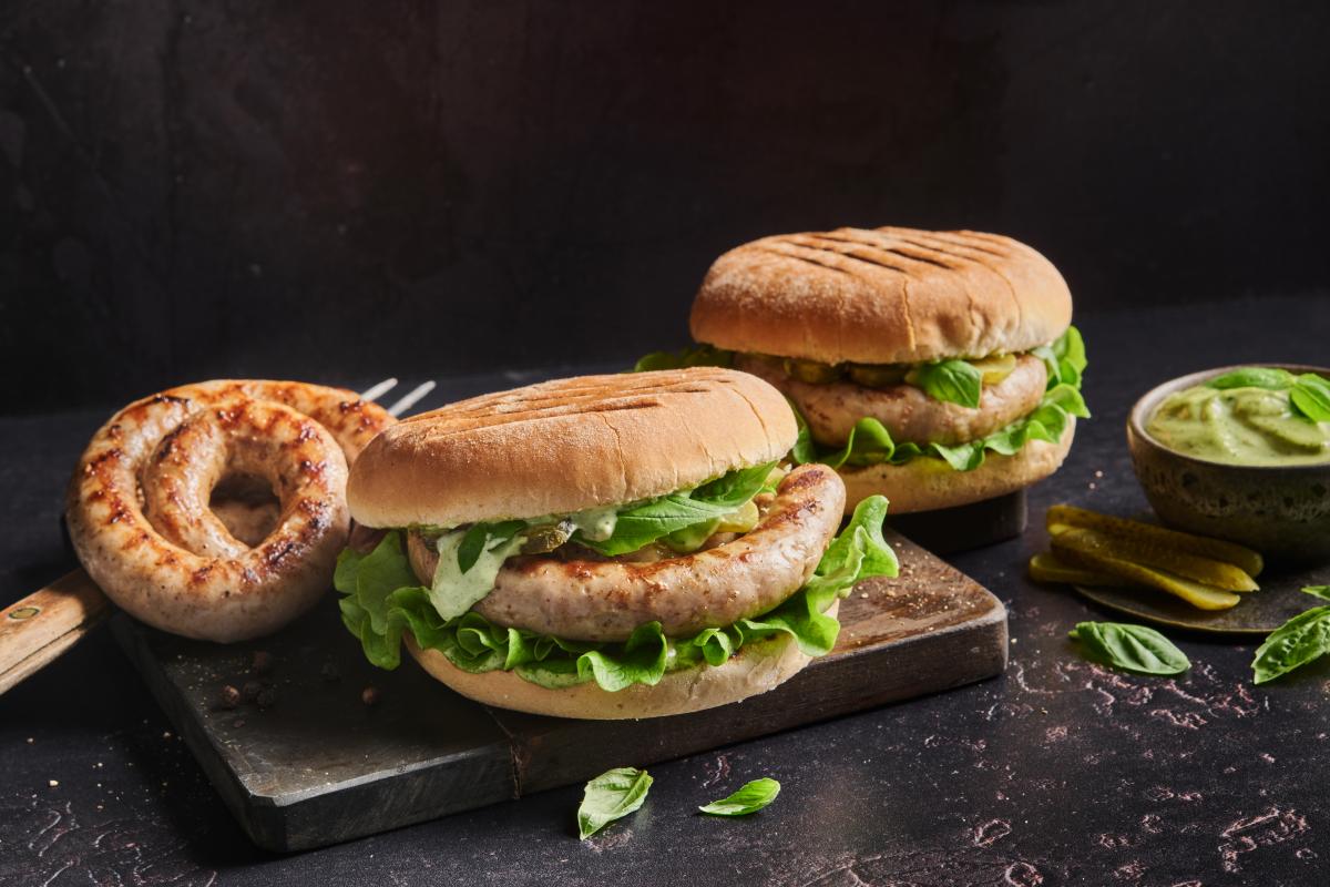 Grillierter Wurst-Burger - Rezepte | fooby.ch