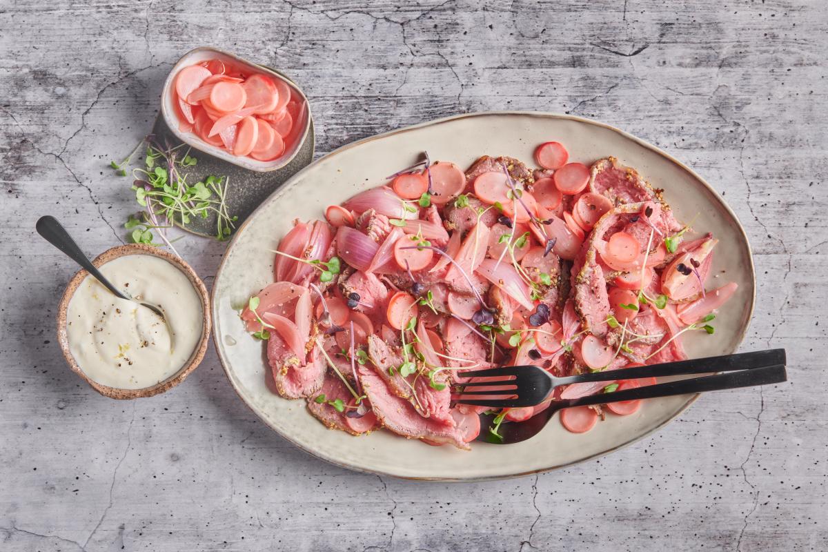 Roastbeef mit Radiesli Pickles - Rezepte | fooby.ch