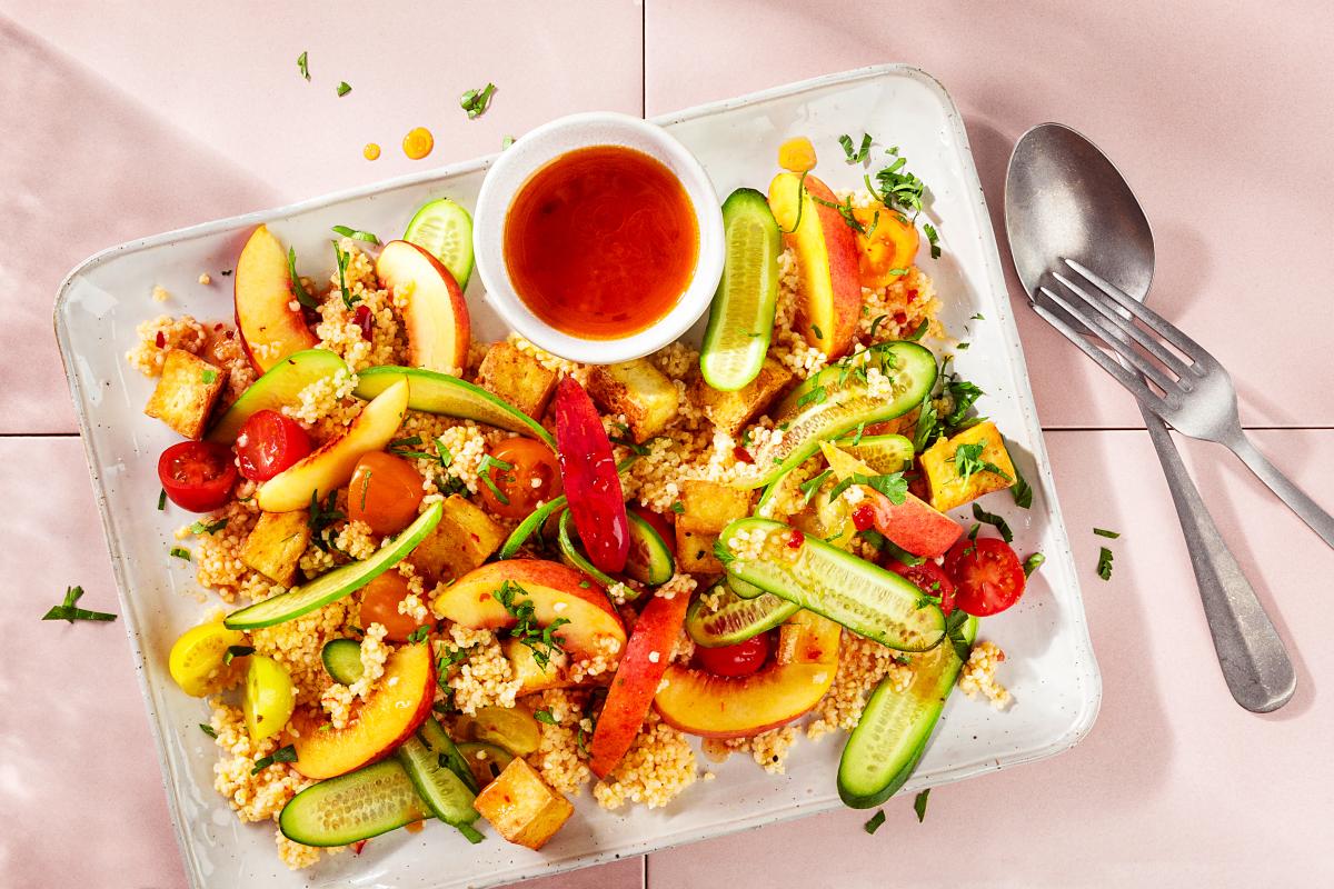 Salade de millet sauce aigre douce - Recette | fooby.ch