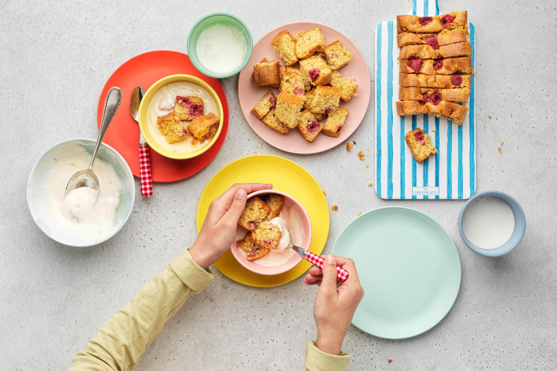 Tranches aux framboises pour le petit-déjeuner | desserts | coop.ch