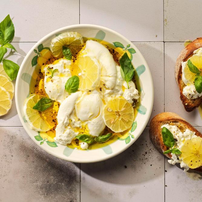 Burrata mit Zitrone und Basilikum | Vorspeise | coop.ch