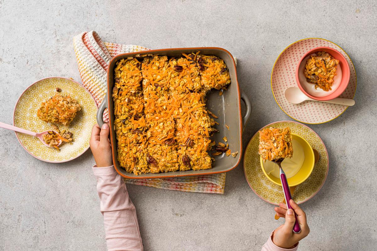 Gâteau façon porridge aux carottes - Recette | little FOOBY