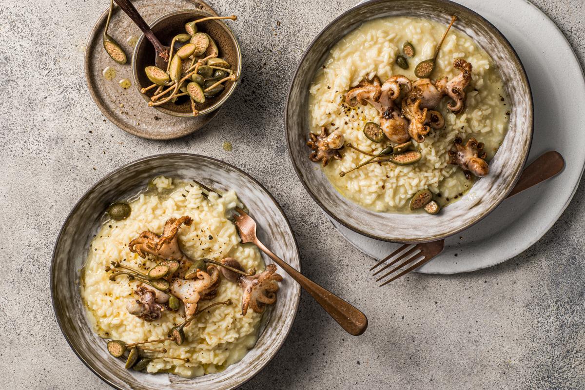 Ingwer-Risotto mit Pulpo - Rezepte | fooby.ch