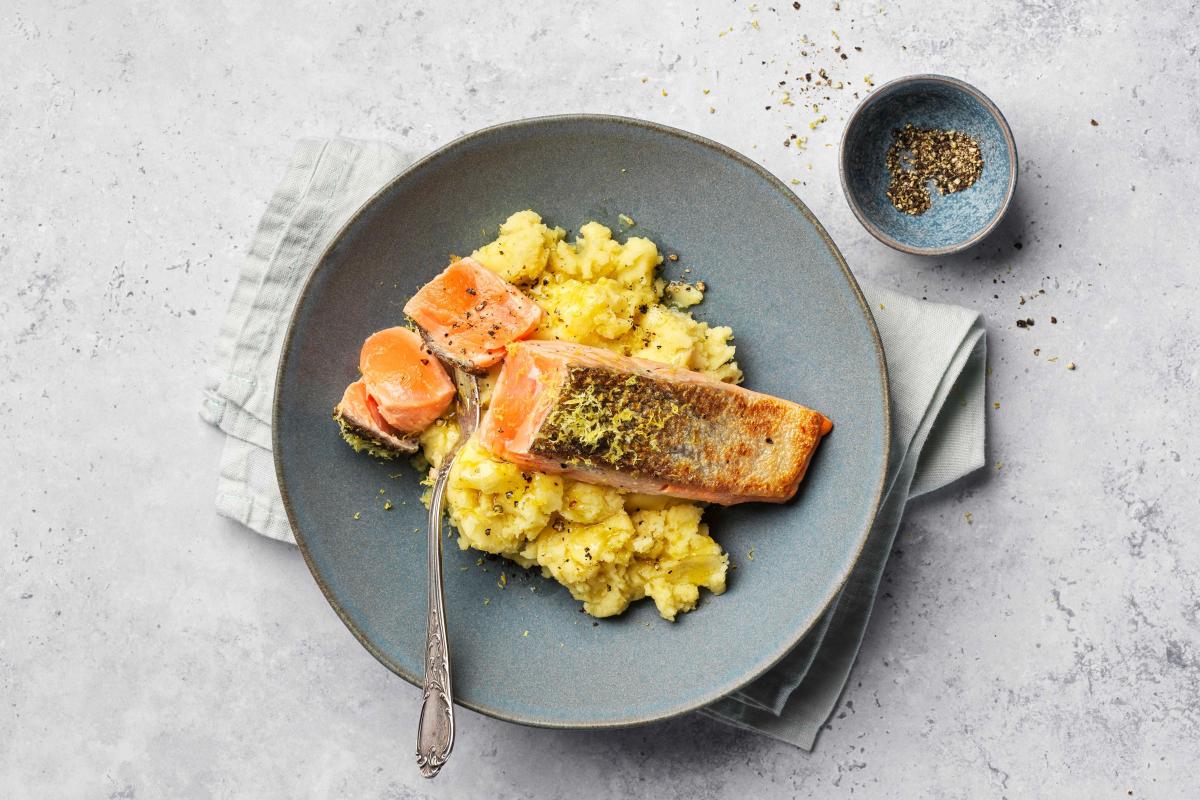 Zitronen-Kartoffelstock mit Lachs - Rezepte | fooby.ch