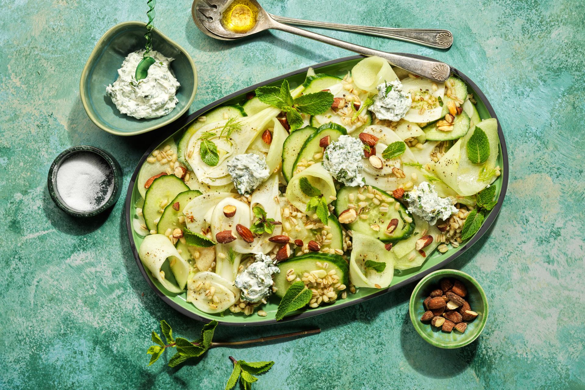 Fenchel-Melonen-Salat mit Gerste | Salate | coop.ch