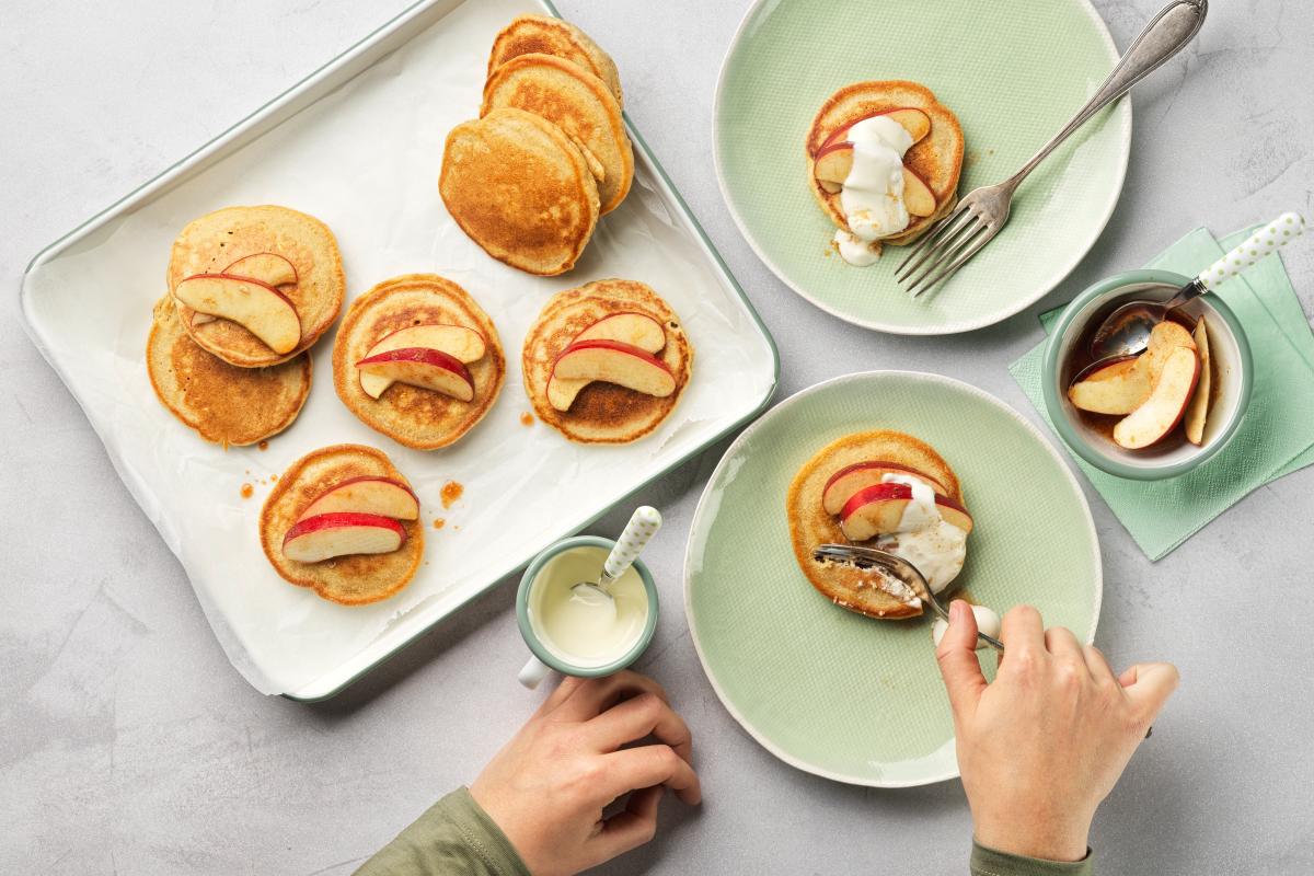 Hafer-Apfel-Pancakes - Rezepte | little FOOBY