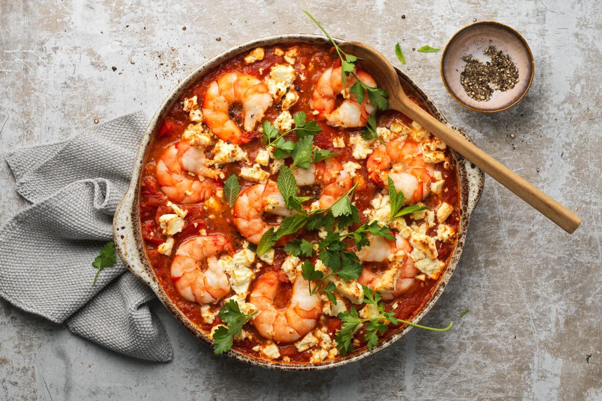 Crevetten-Saganaki - Rezepte | fooby.ch