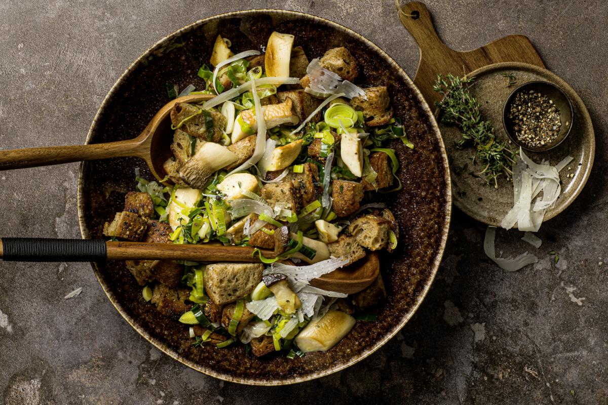 Pilz-Brotsalat - Rezepte | fooby.ch