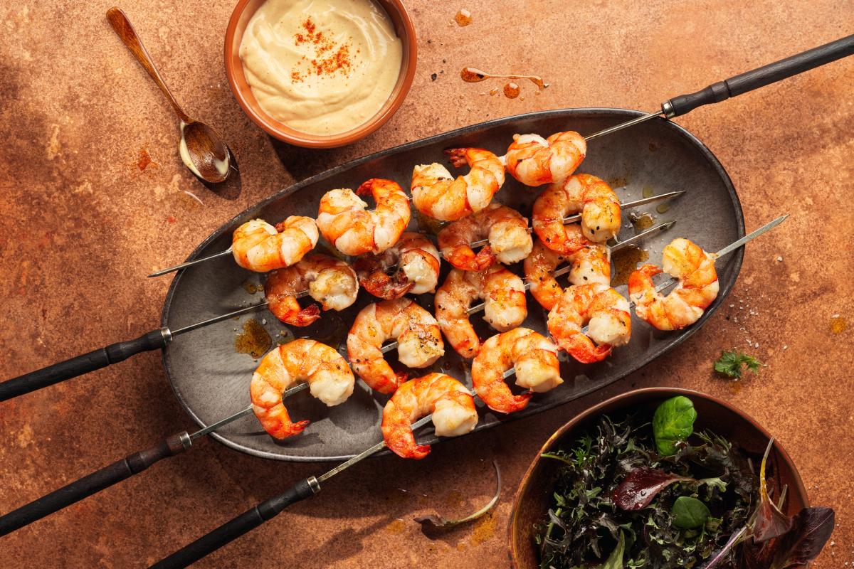 Grillierte Crevetten mit Chili-Aïoli - Rezepte | fooby.ch