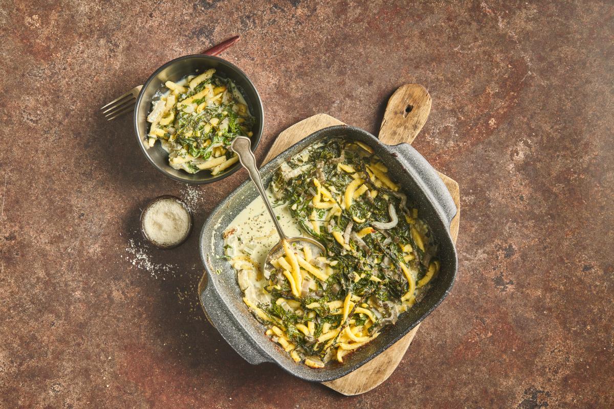 Gratin di spätzli e coste - Ricette | fooby.ch