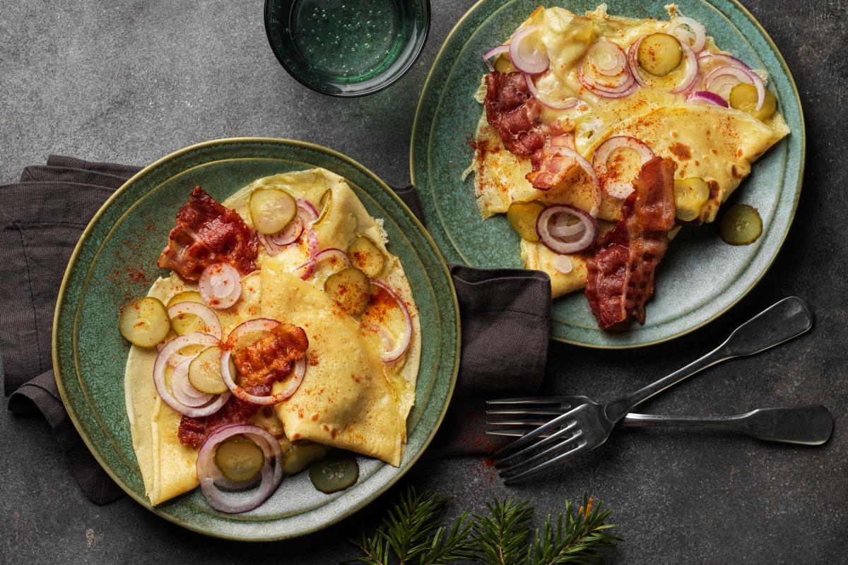 Crêpes à la raclette - Recette | fooby.ch